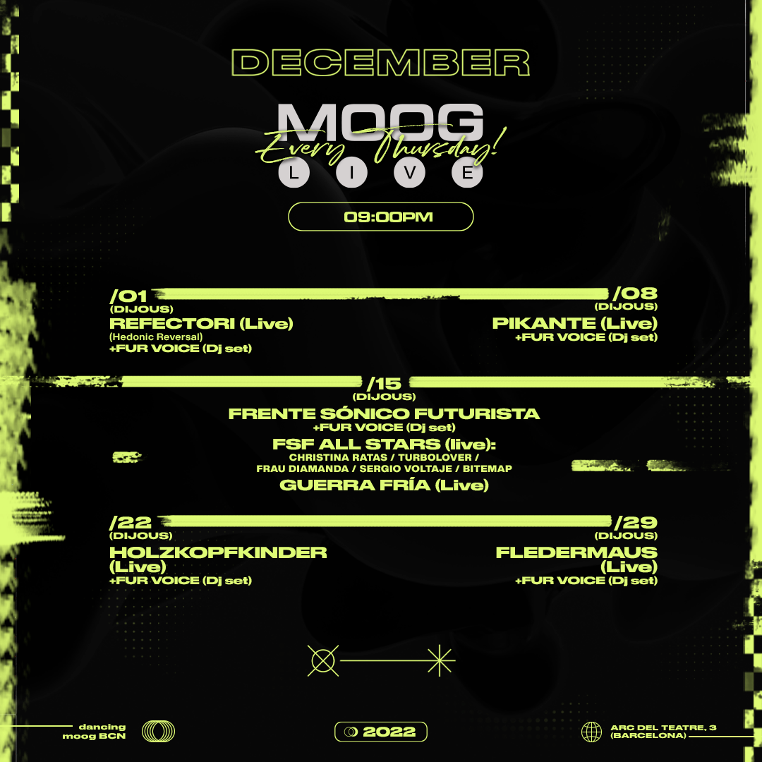 MOOG Live: electrónica de vanguardia en directo